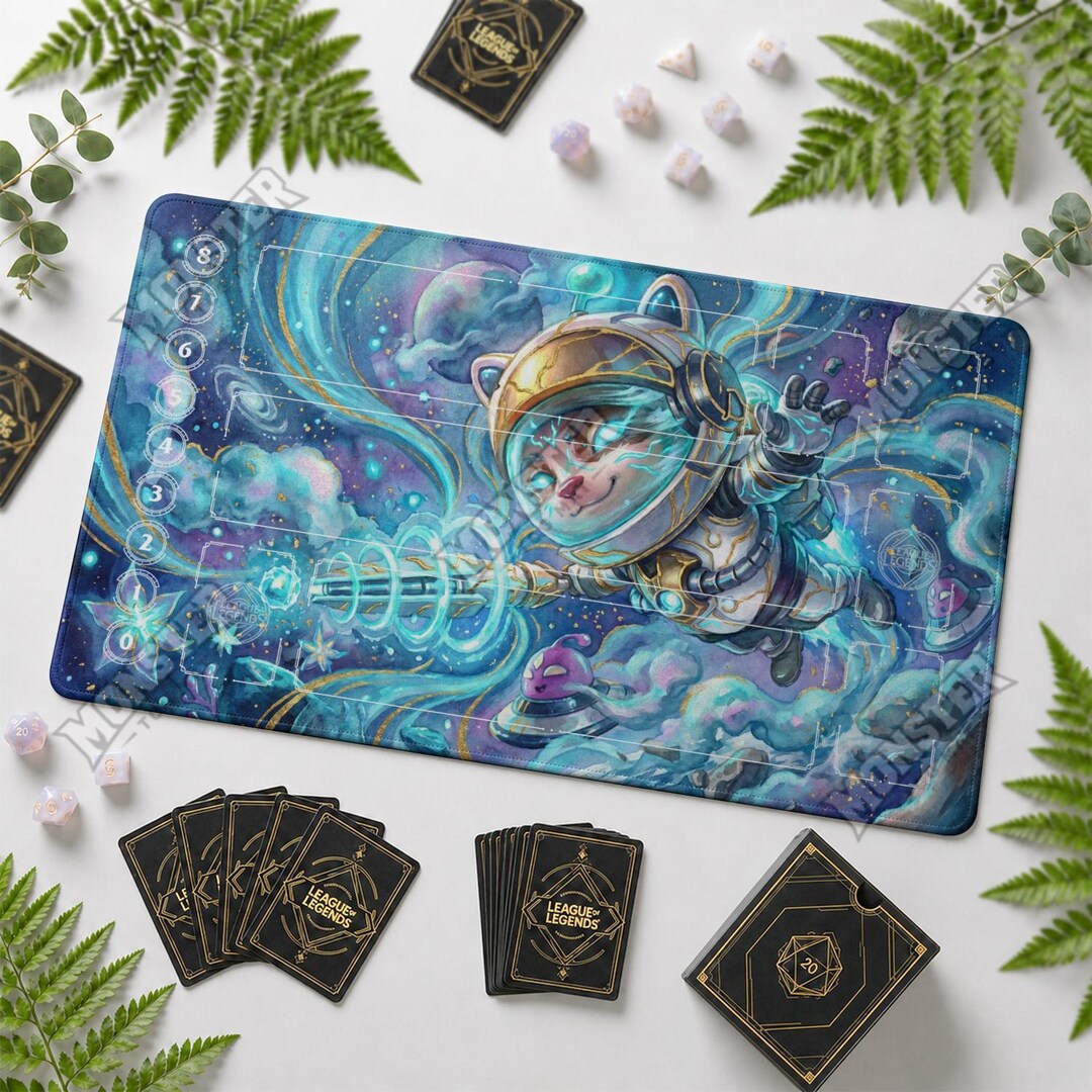 Riftbound Playmat Teemo Cosmic | Lol TCG Card Mat 24x14 Zones - Etsy UK