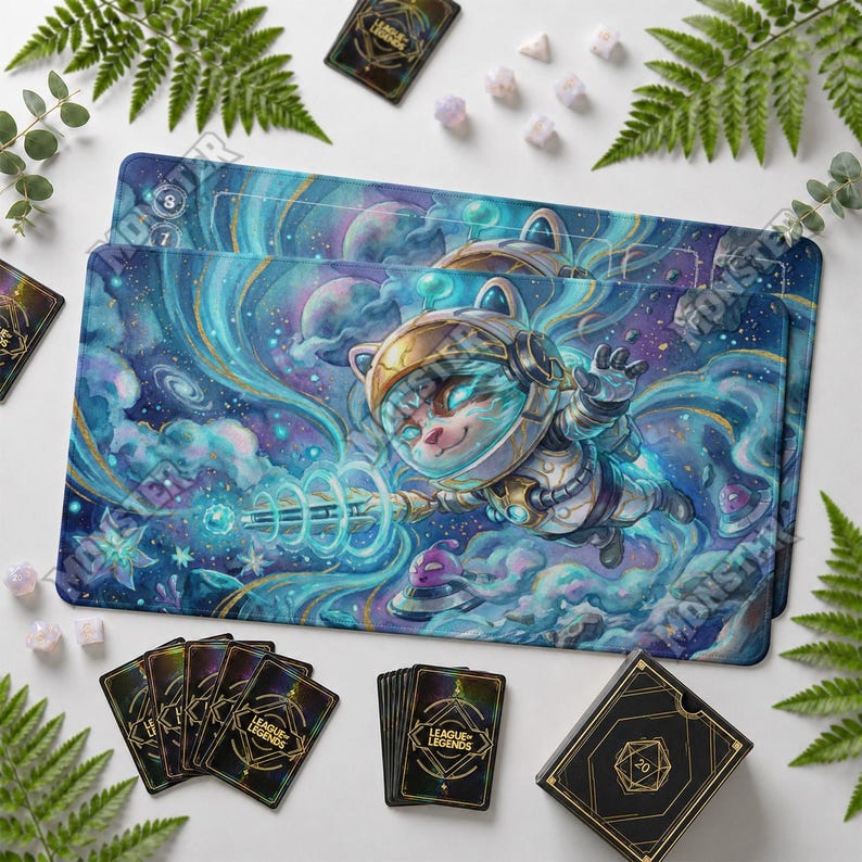 Riftbound Playmat Teemo Cosmic | Lol TCG Card Mat 24x14 Zones - Etsy UK