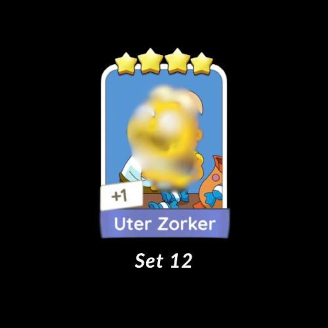Uter Zorker - Monopoly GO 4-star Sticker - Set 12 - Fast Delivery - Etsy
