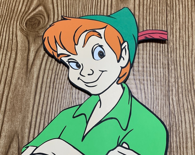 Disney Peter Pan Character Double Sided Die Cut on a Stick Centerpiece ...
