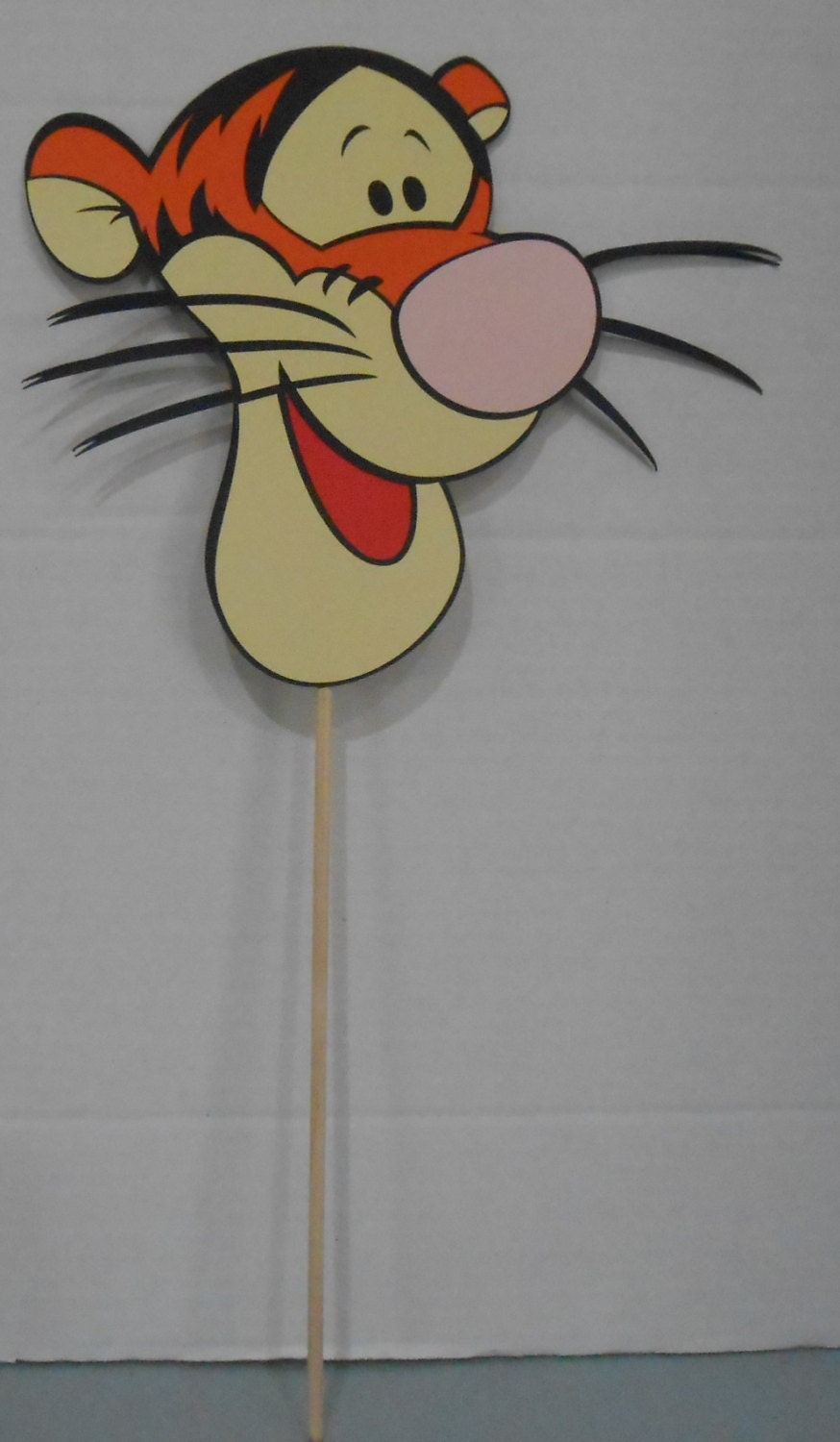 Tigger or Winnie the Pooh Character Double Sided Die Cut on a Stick ...