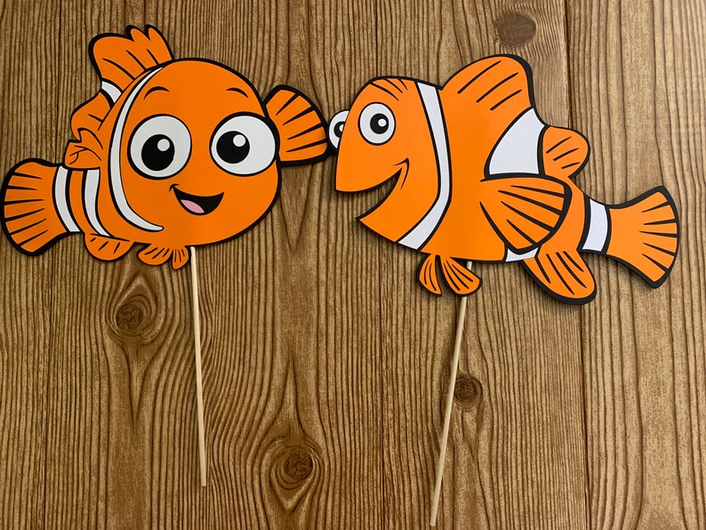 Disney Finding Nemo Characters Double Sided Die Cut on a Stick - Etsy UK
