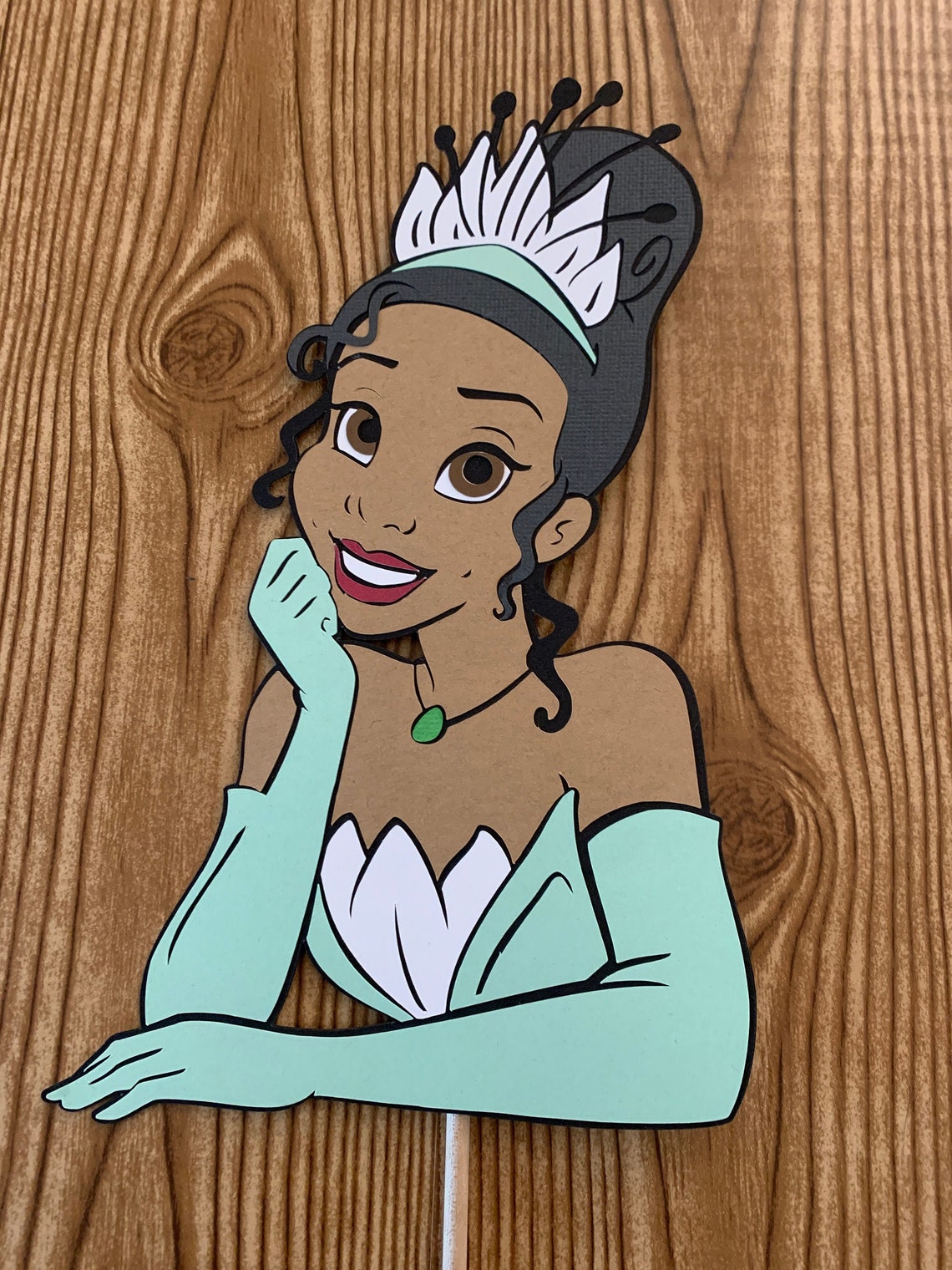 Princess Tiana Character Double Sided Die Cut on a Stick Centerpiece ...