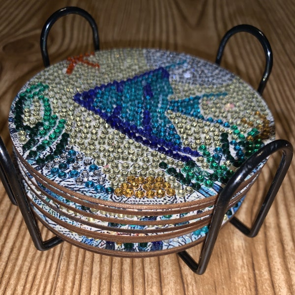 Diamond Dot Coasters - Etsy