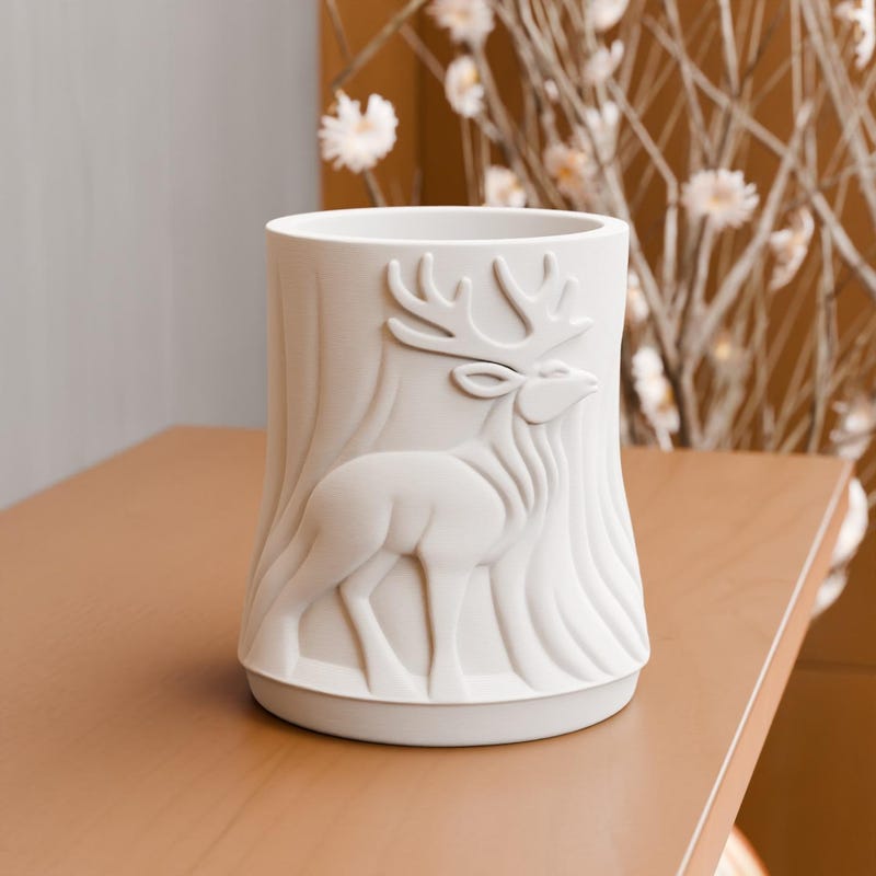 Resin White Stag Decor - Etsy