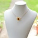 ORIGINAL Red Yellow Sunflower Pendant Necklace. Red Yellow Sunflower ...