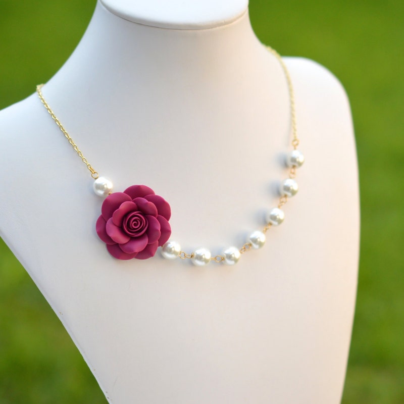 Magenta Necklace - Etsy