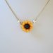 ORIGINAL Red Yellow Sunflower Pendant Necklace. Red Yellow Sunflower ...