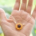 ORIGINAL Red Yellow Sunflower Pendant Necklace. Red Yellow Sunflower ...