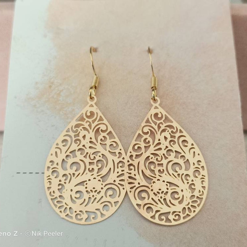 Filigree Earrings - Etsy