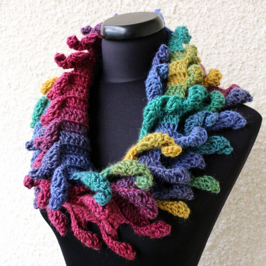 Crochet PATTERN Scarf Carnival. Easy Crochet Scarf Unique Design ...