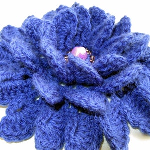 Large Crochet Flower PATTERN, Unique Design Crochet Flowers, 3d Crochet ...