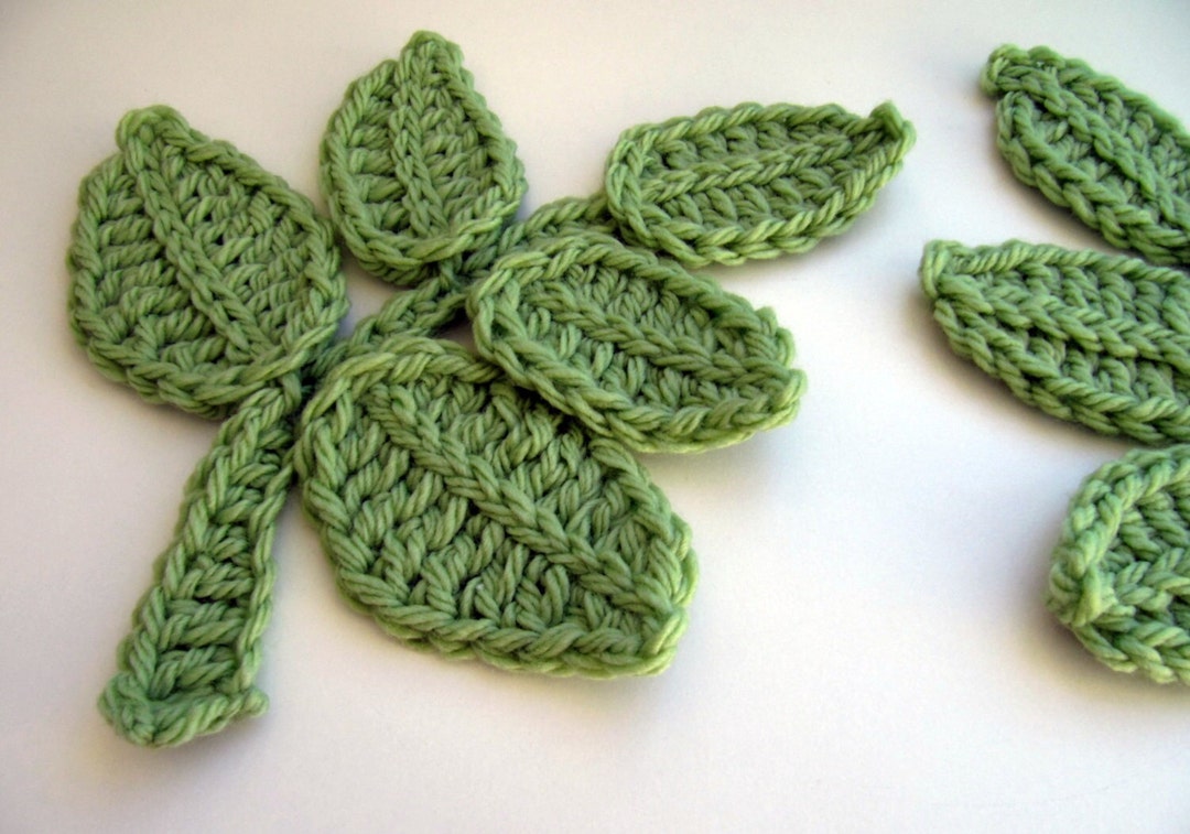 Crochet Leaves Branch Pattern: Easy Tutorial (PDF Download) #76 - Etsy