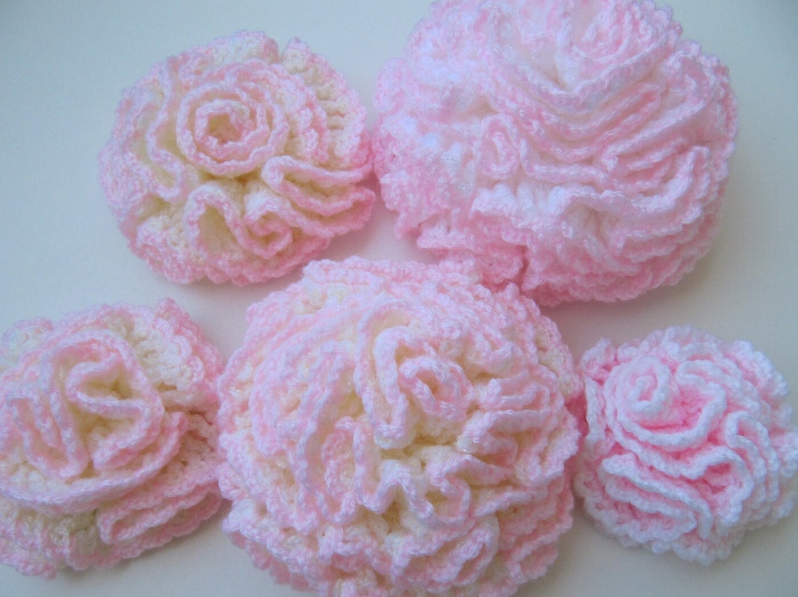 CROCHET PATTERN Carnation Flower Easy Tutorial Crochet - Etsy