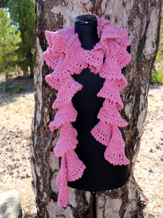 Free Pattern Crochet Ruffle Scarf