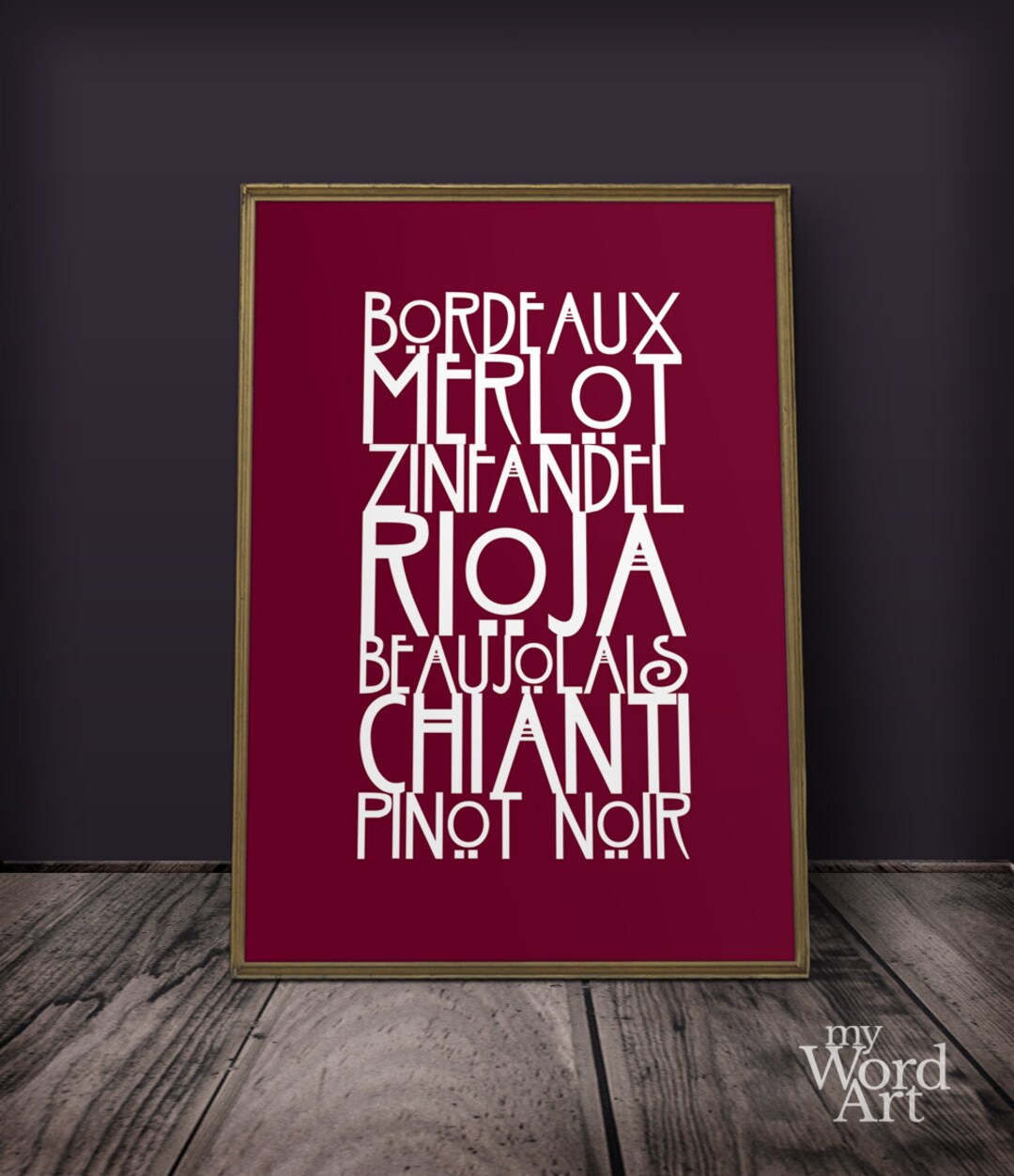 Red Wine Print Wine Wall Art Wine Wall Decor Kitchen Wall - Etsy