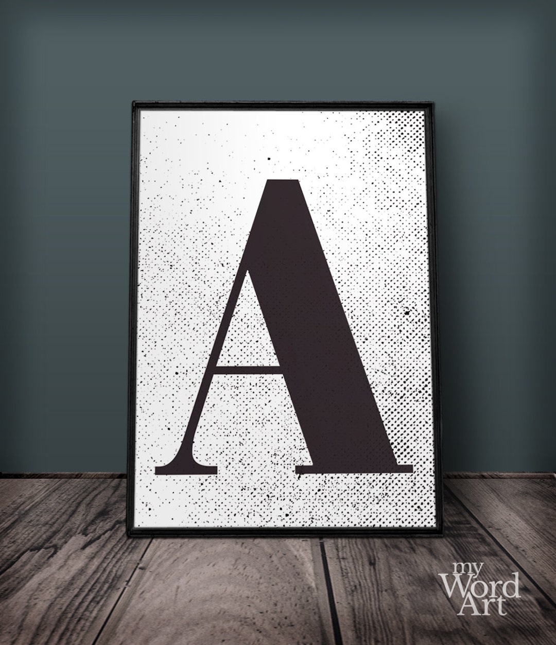 Letter A Print, Letter Wall Art, Letter Wall Decor, Printable Letters ...