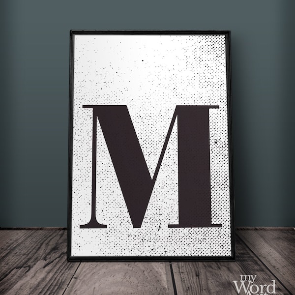Letter M Print - Etsy