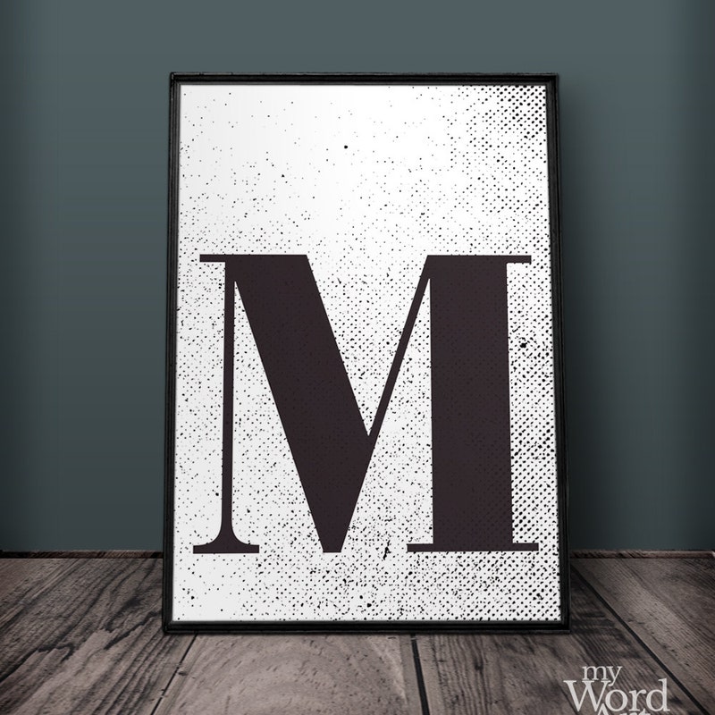 Letter M Print - Etsy
