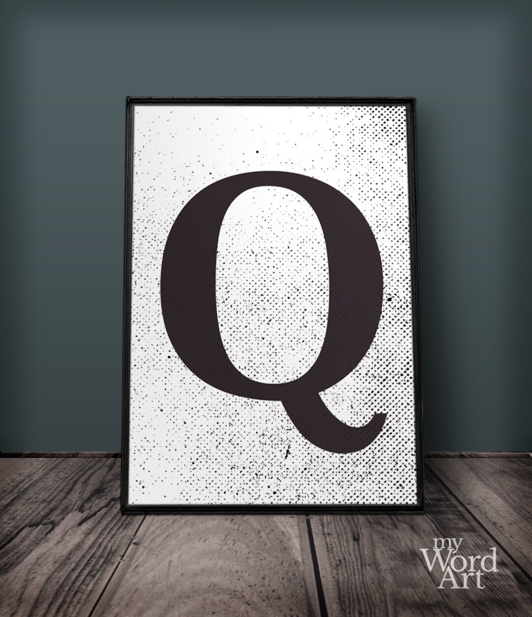 Letter Q Print, Letter Wall Art, Letter Wall Decor, Printable Letters ...