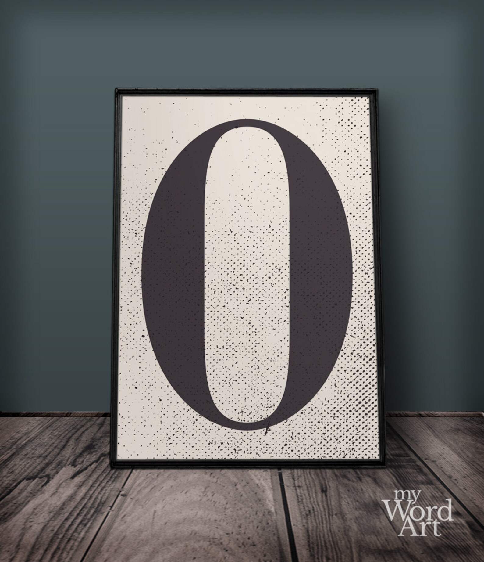 Number 0 Print, Number Zero Wall Art, Number Wall Decor, Printable ...