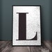 Letter L Print, Letter Wall Art, Letter Wall Decor, Printable Letters ...