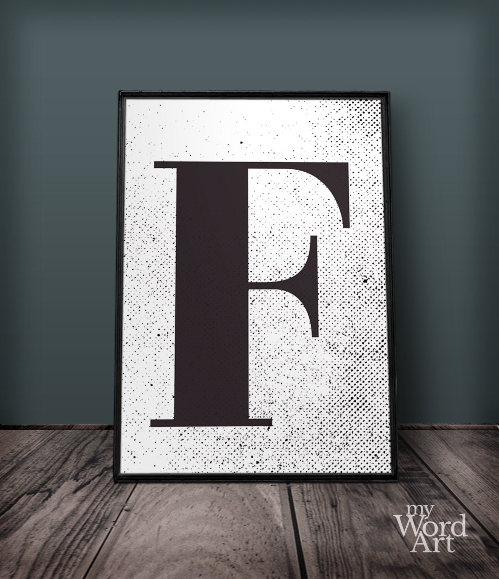 Letter F Print, Letter Wall Art, Letter Wall Decor, Printable Letters ...