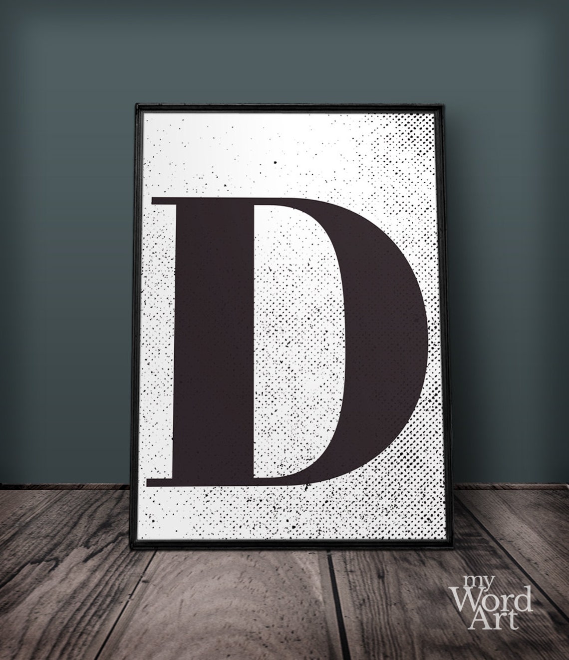 Letter D Print, Letter Wall Art, Letter Wall Decor, Printable Letters ...