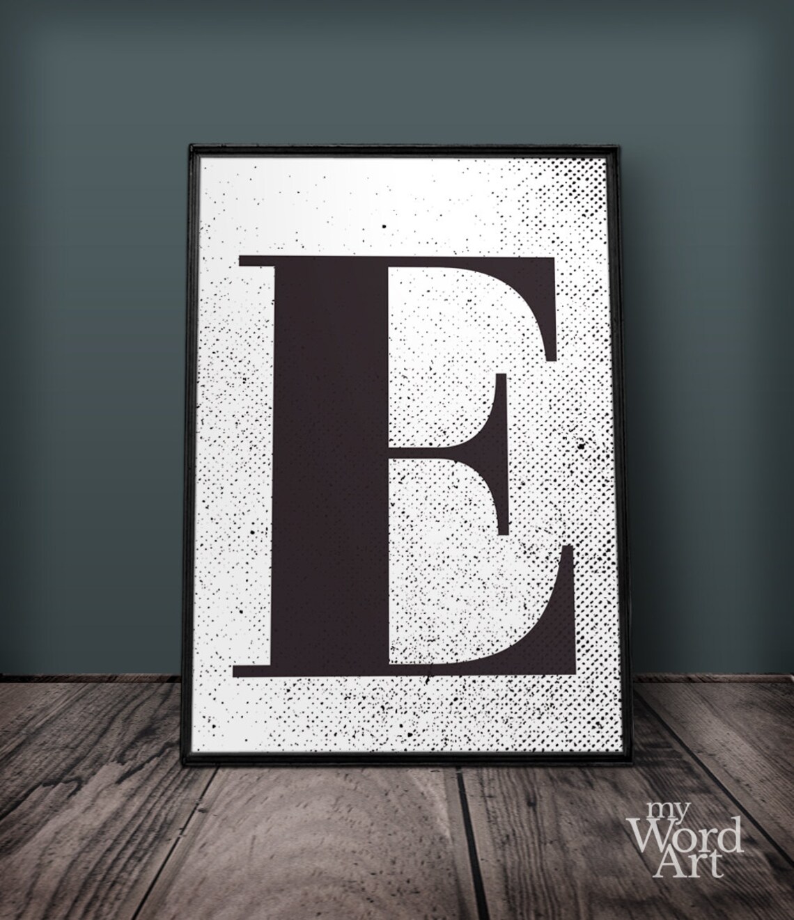 Letter E Print, Letter Wall Art, Letter Wall Decor, Printable Letters ...