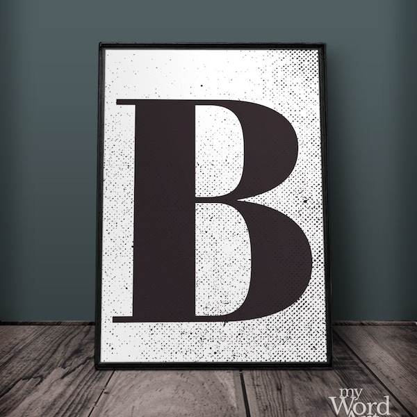 Letter B Poster - Etsy