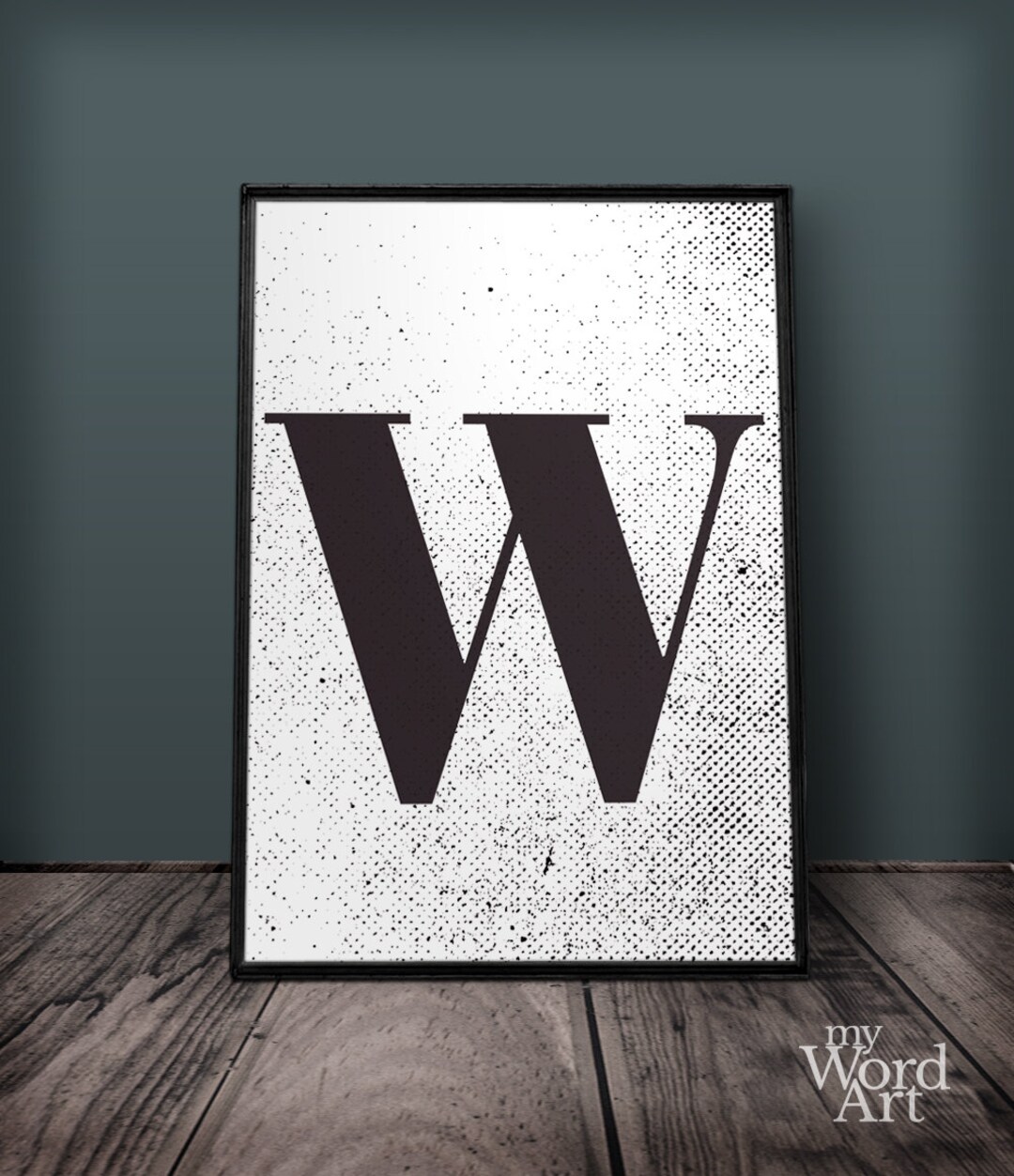 Letter W Print, Letter Wall Art, Letter Wall Decor, Printable Letters ...