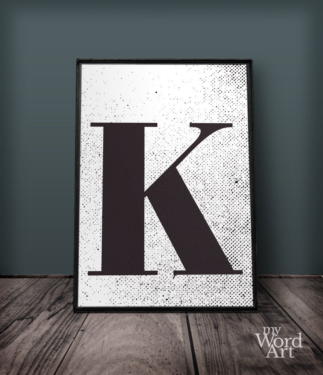 Letter K Print, Letter Wall Art, Letter Wall Decor, Printable Letters ...