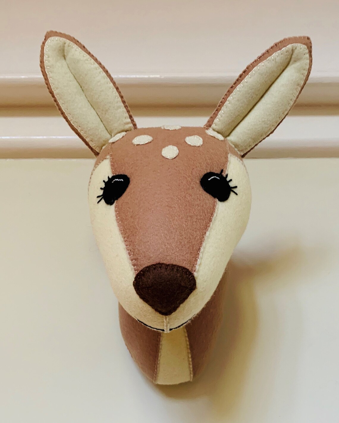 Felt Taxidermy Animal Head Wall Mount Deer / Fawn Felt | Etsy