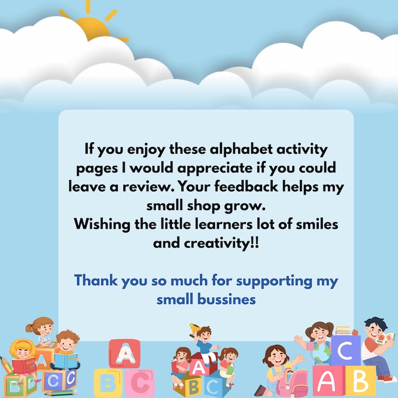 Alphabet Printable Worksheets for Preschool Kindergarten Kids (digital ...