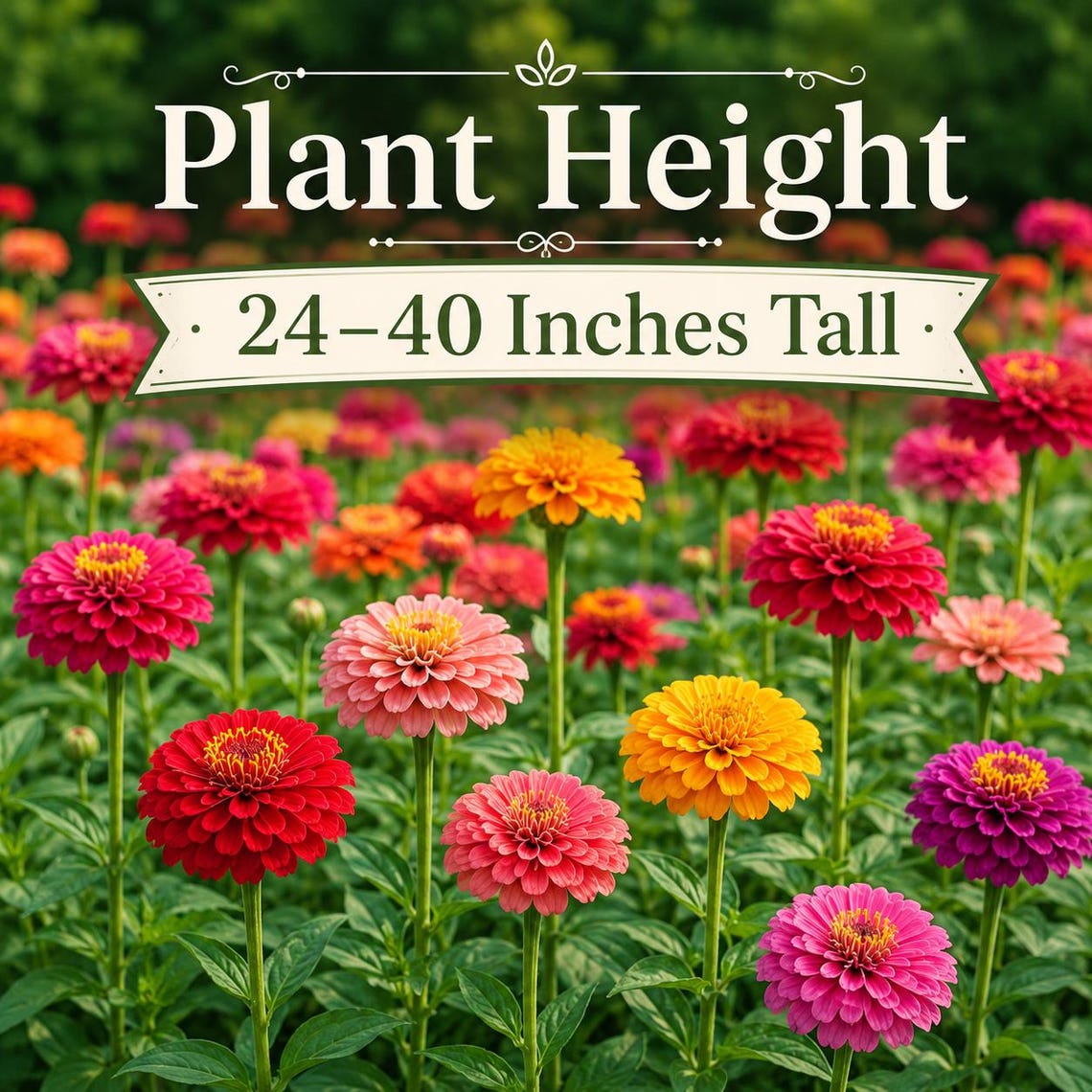 Ultimate Zinnia Flower Seeds, Colorful Annual Blooms, Cut Garden Mix - Etsy