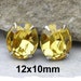 Yellow Studs, Yellow Opal Earrings, 8.4mm Crystal Studs in Settings ...