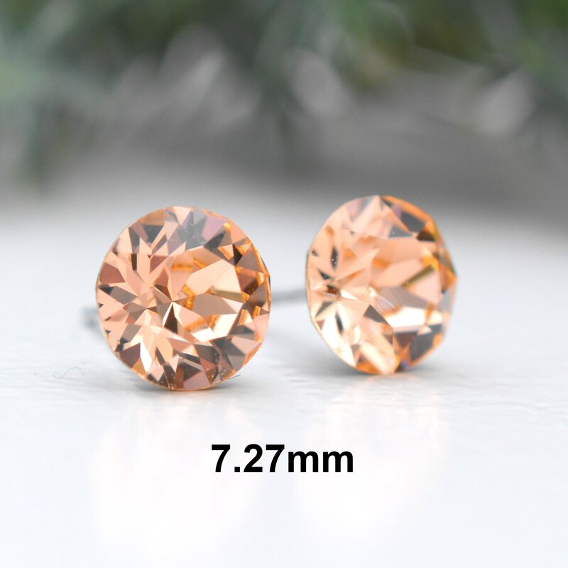 Peach Earrings - Etsy