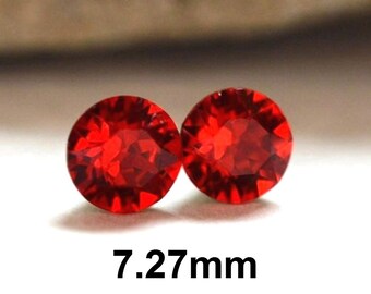 Red Stud Earrings | Etsy