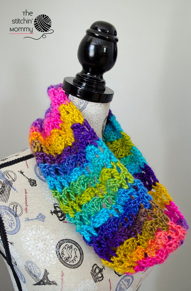 PDF Crochet Pattern - Boardwalk Carnival Cowl - Etsy