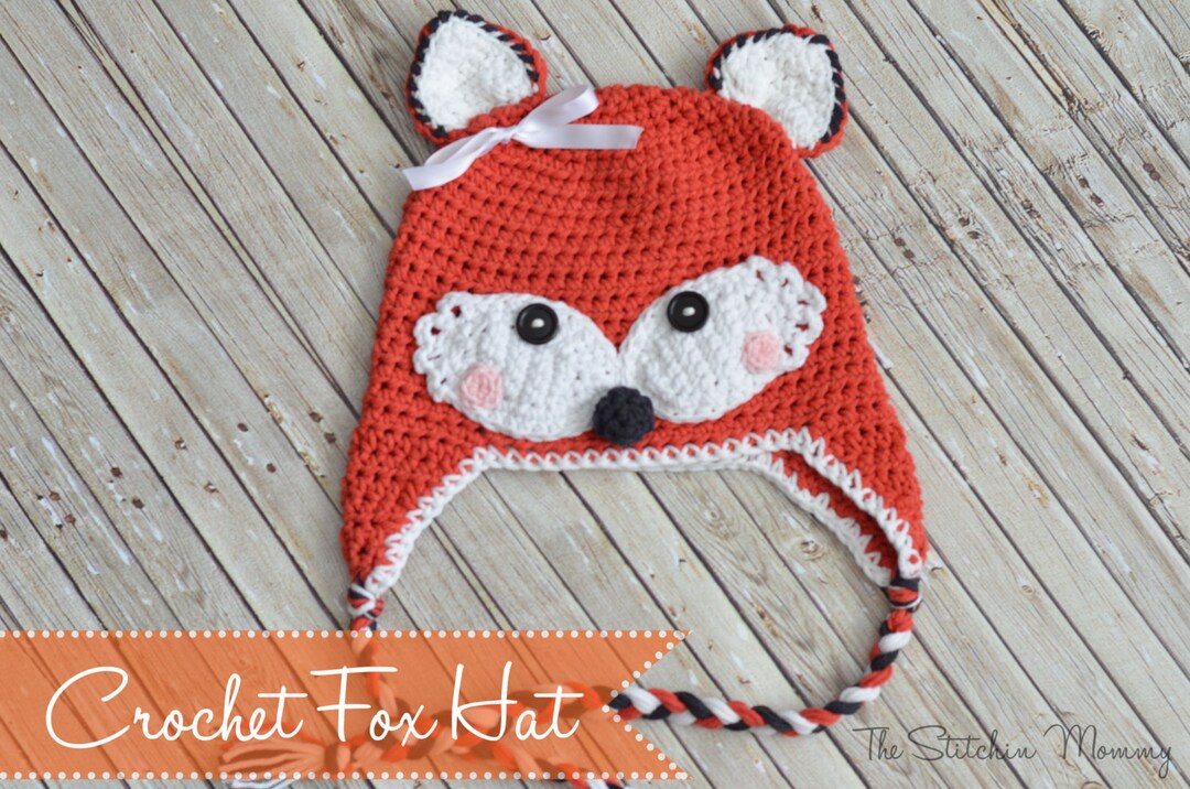 PDF Crochet Pattern - Crochet Fox Hat in Several Sizes - Etsy