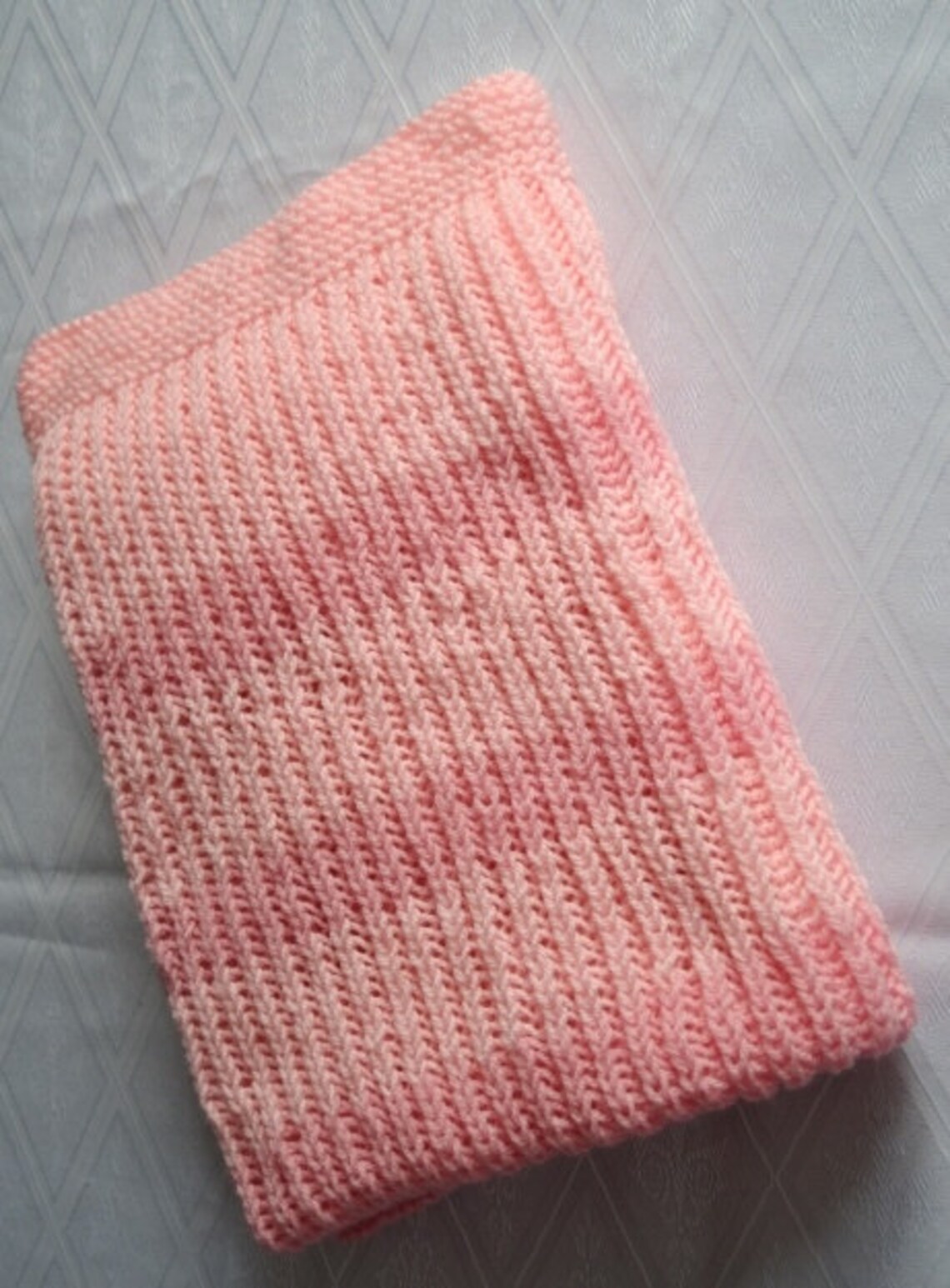 Pink Baby Blanket Knitted Baby Blanket Knit Baby Blanket - Etsy