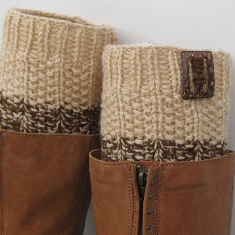 Knitted Boot Cuffs - Etsy