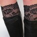 Lace Boot Cuff, Stretch Lace Black Boot Cuff, Lace Leg Warmers. - Etsy