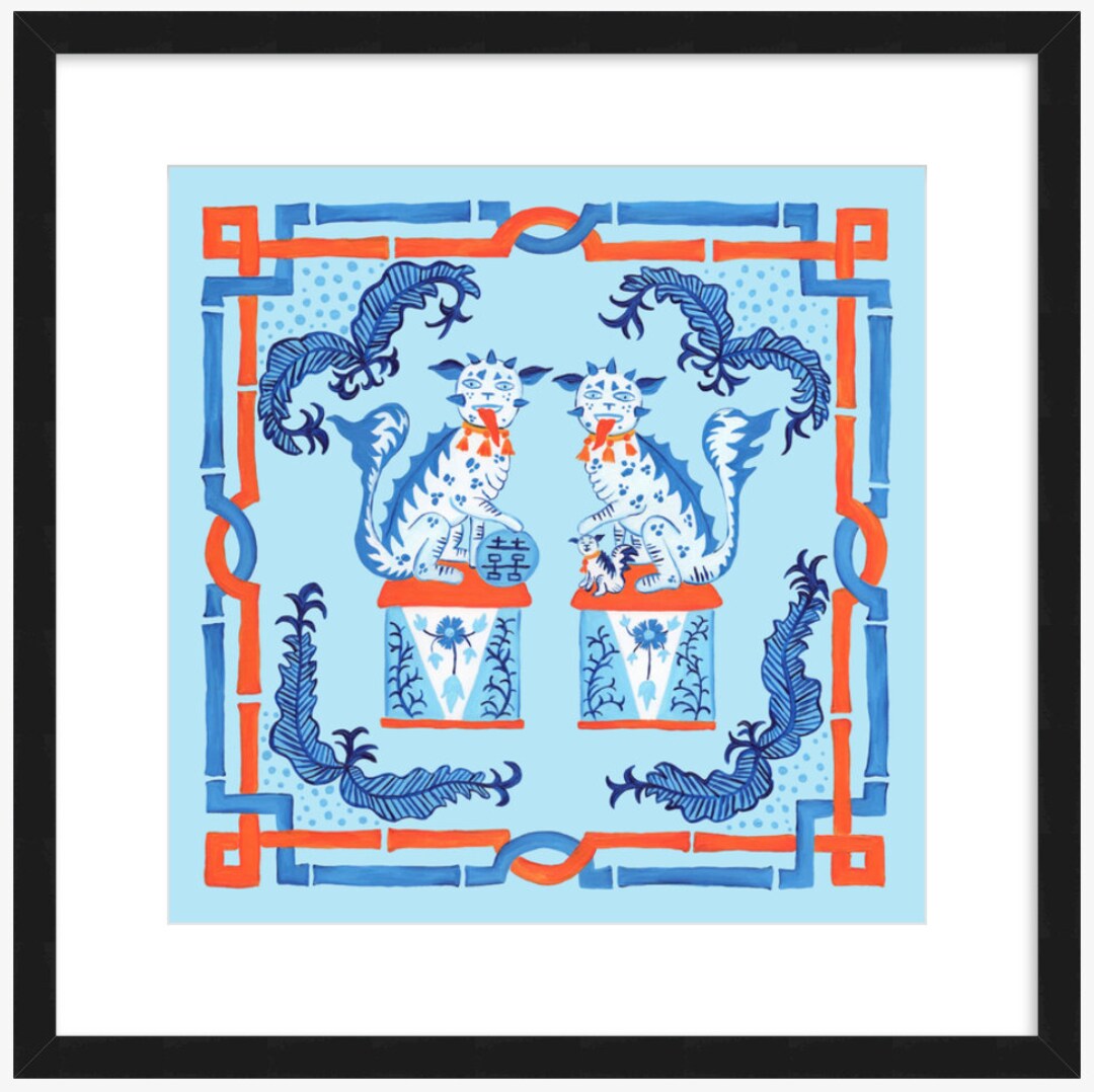 Chinoiserie Chic Elegant Timeless: Willa Heart's Fu Dogs & Preppy ...