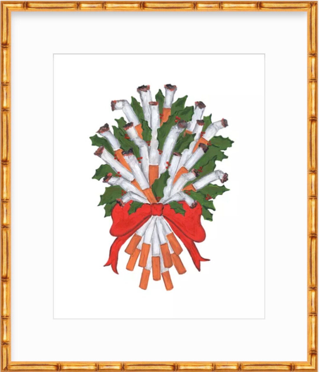 Vintage Blooms: Retro Cigarette Floral Bouquet Art Print! - Etsy