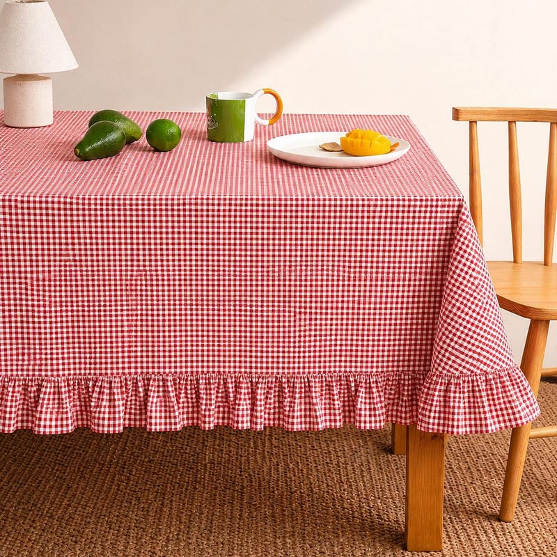 Gingham Linen Tablecloths - Etsy