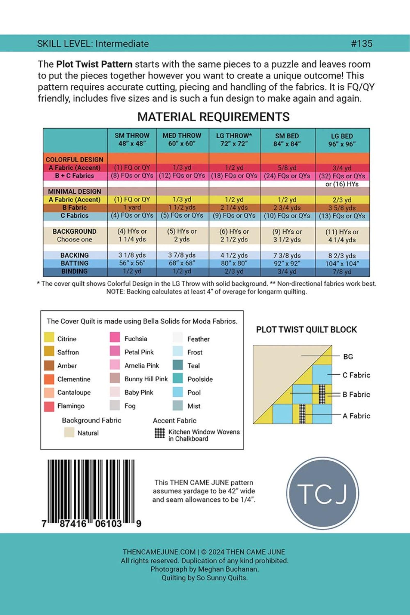 Plot Twist Quilt Pattern by Then Came June - Etsy