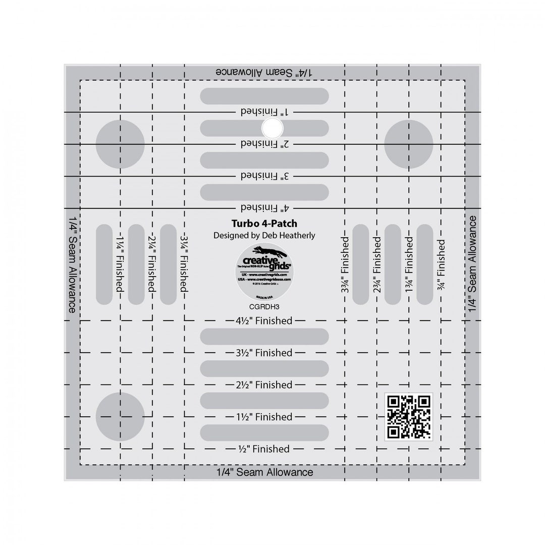 Creative Grids Turbo 4-patch Template Quilt Ruler - Etsy