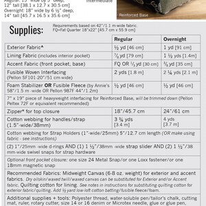 Oxbow Tote Pattern by Noodlehead - Etsy