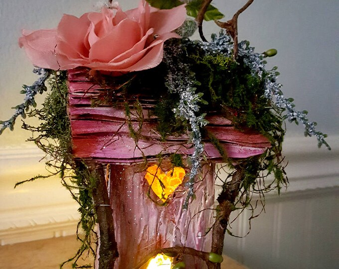 Pink Fairy Garden Pixie House - Etsy